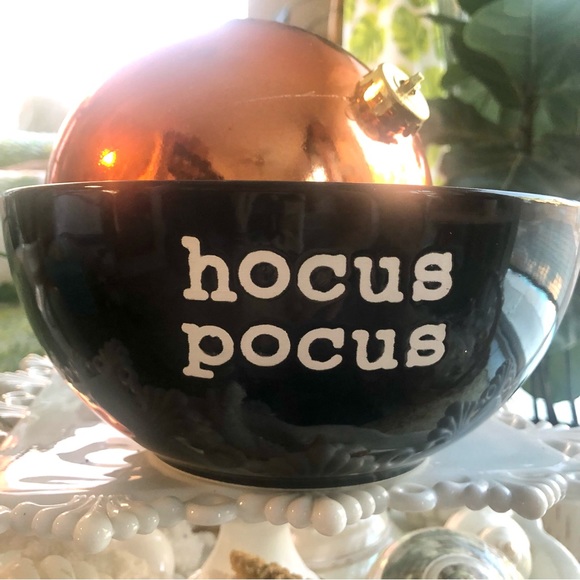 Holiday | New Black White Hocus Pocus Ceramic Candy Serving Bowl | Poshmark